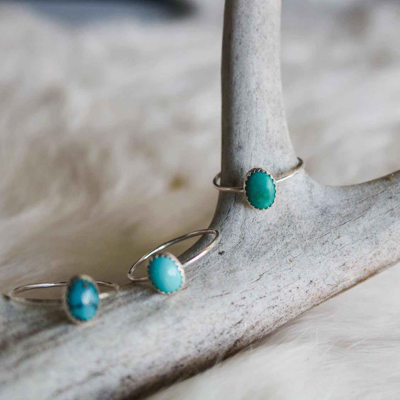 Durango Stacking Ring in Turquoise – Prairie Sky Jewelry Co